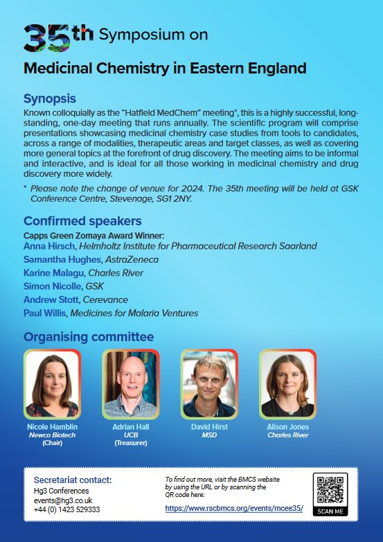 35th Symposium on Medicinal Chemistry in Eastern England - RSC BMCS