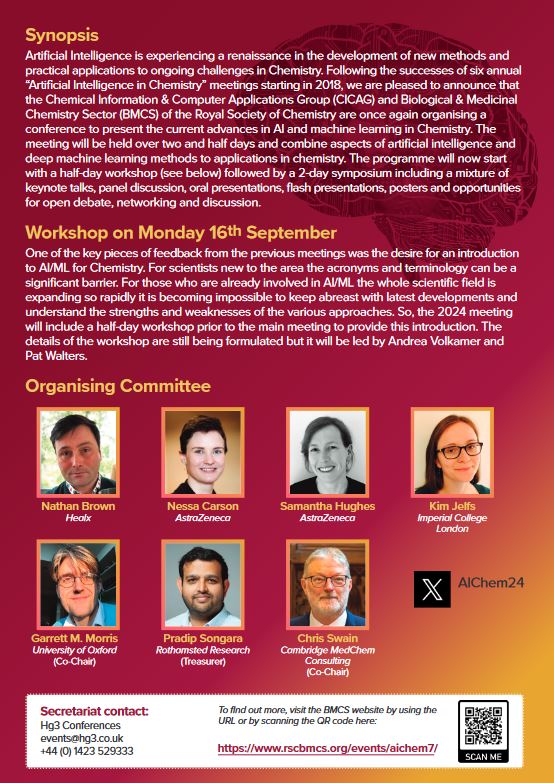 7th AI in Chemistry - RSC BMCS