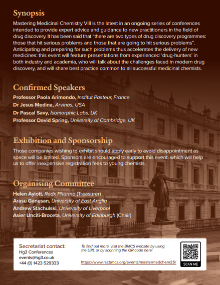 9th Mastering Med Chem - RSC BMCS