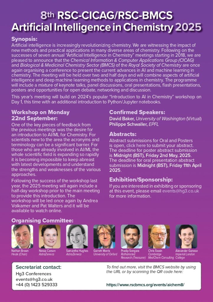 8th AI in Chemistry - RSC BMCS